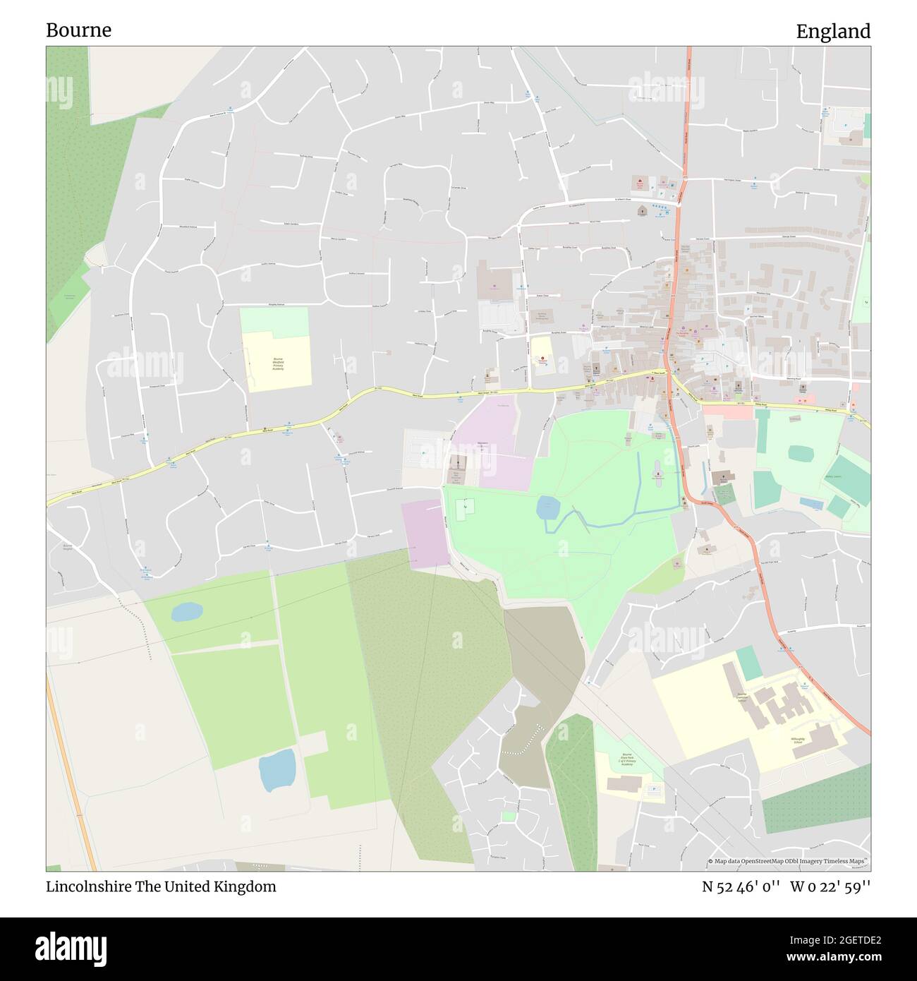 Bourne map Cut Out Stock Images & Pictures - Alamy