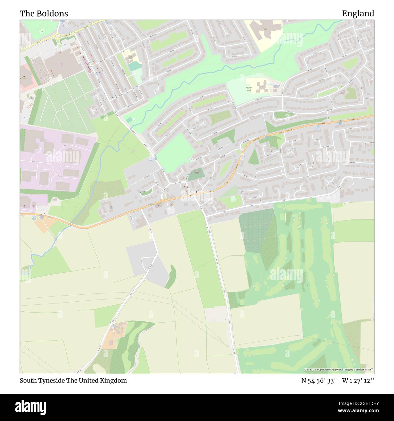 Map of south tyneside hi-res stock photography and images - Alamy