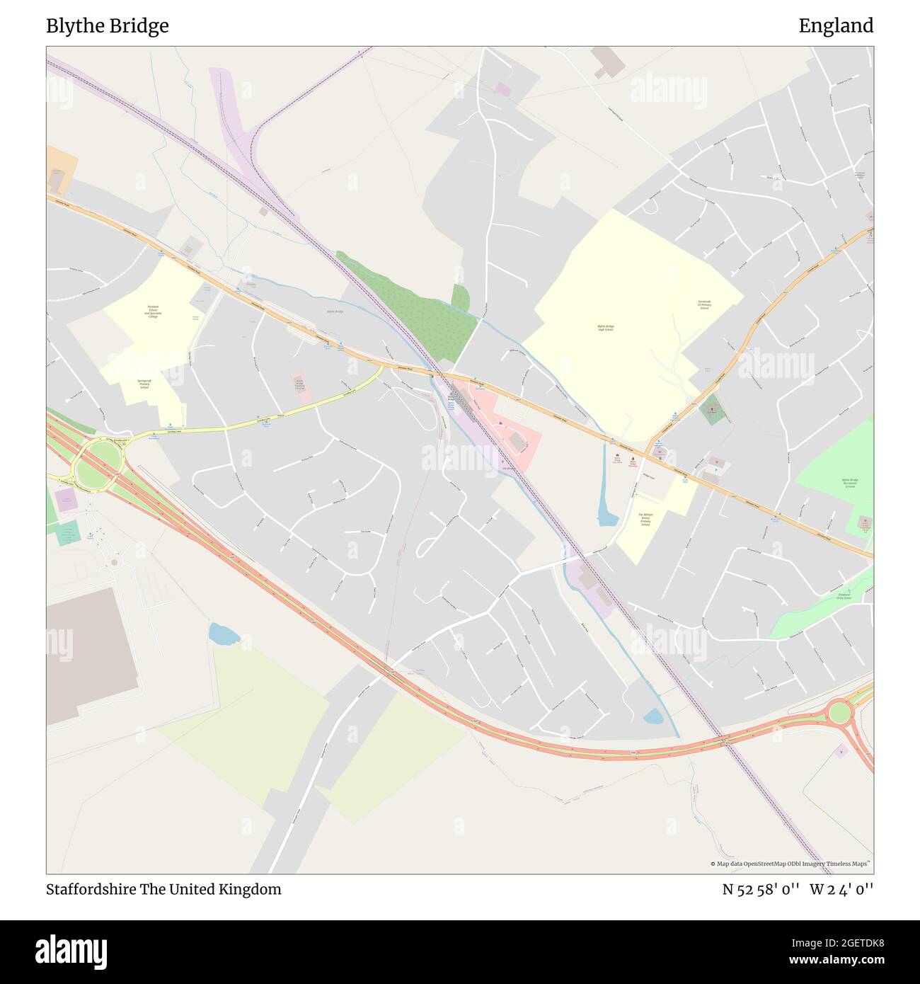 Map of blythe Cut Out Stock Images & Pictures - Alamy
