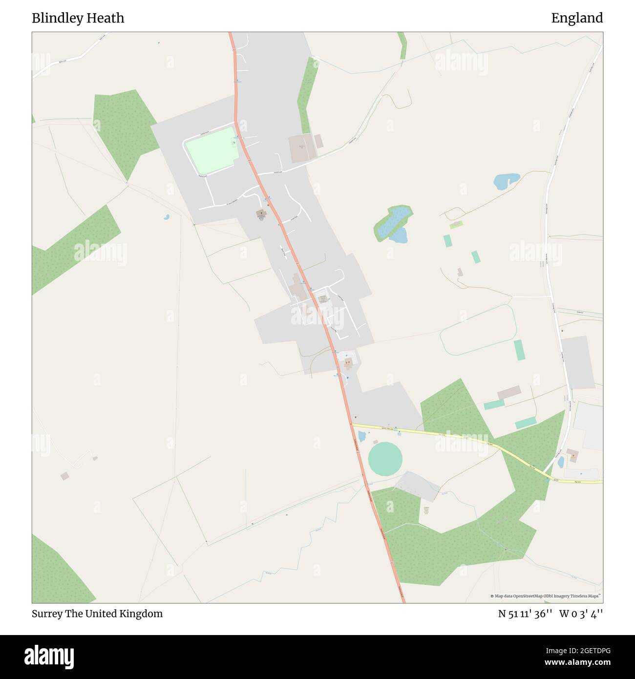 Surrey heath map hi-res stock photography and images - Alamy