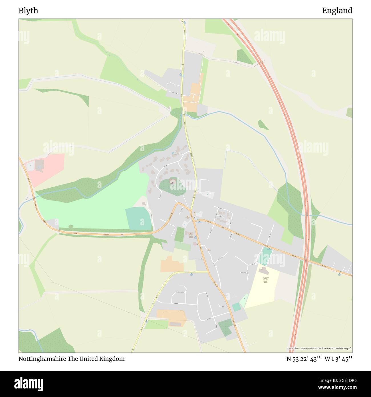 Blyth, Nottinghamshire, United Kingdom, England, N 53 22' 43'', W 1 3 ...