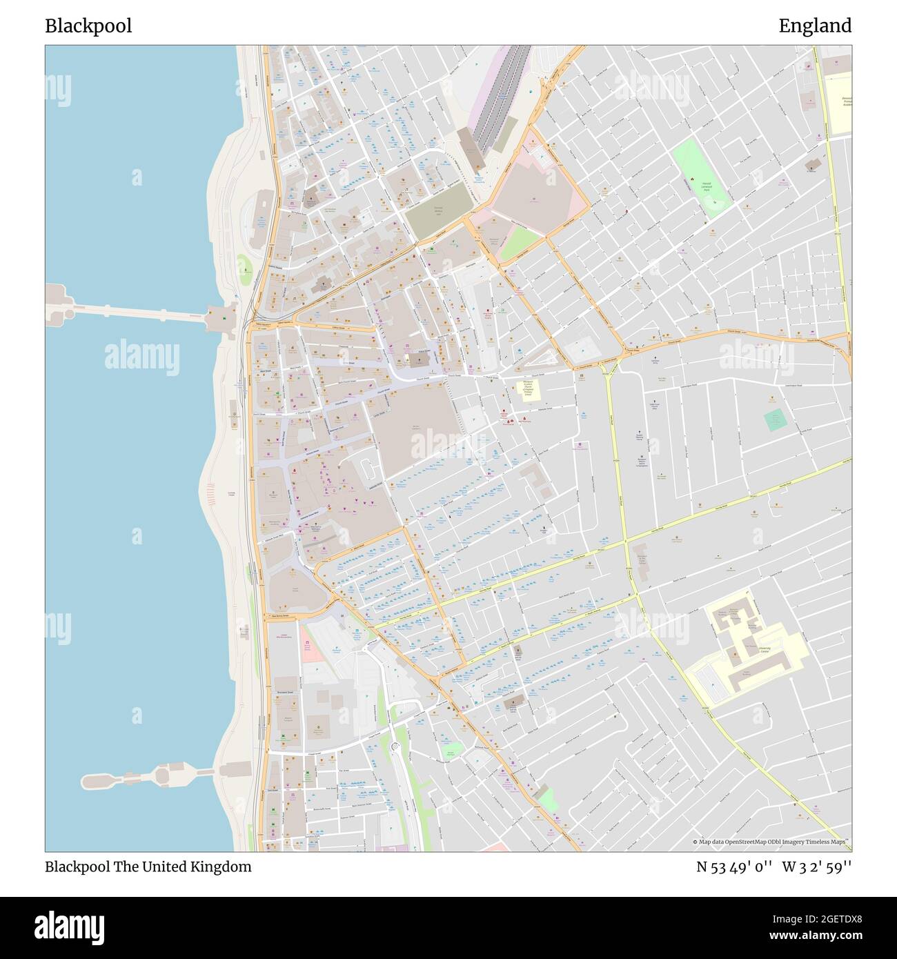Map Of Blackpool High Resolution Stock Photography and Images - Alamy
