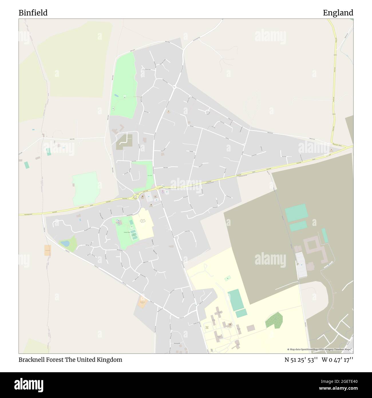 Bracknell map hi-res stock photography and images - Alamy