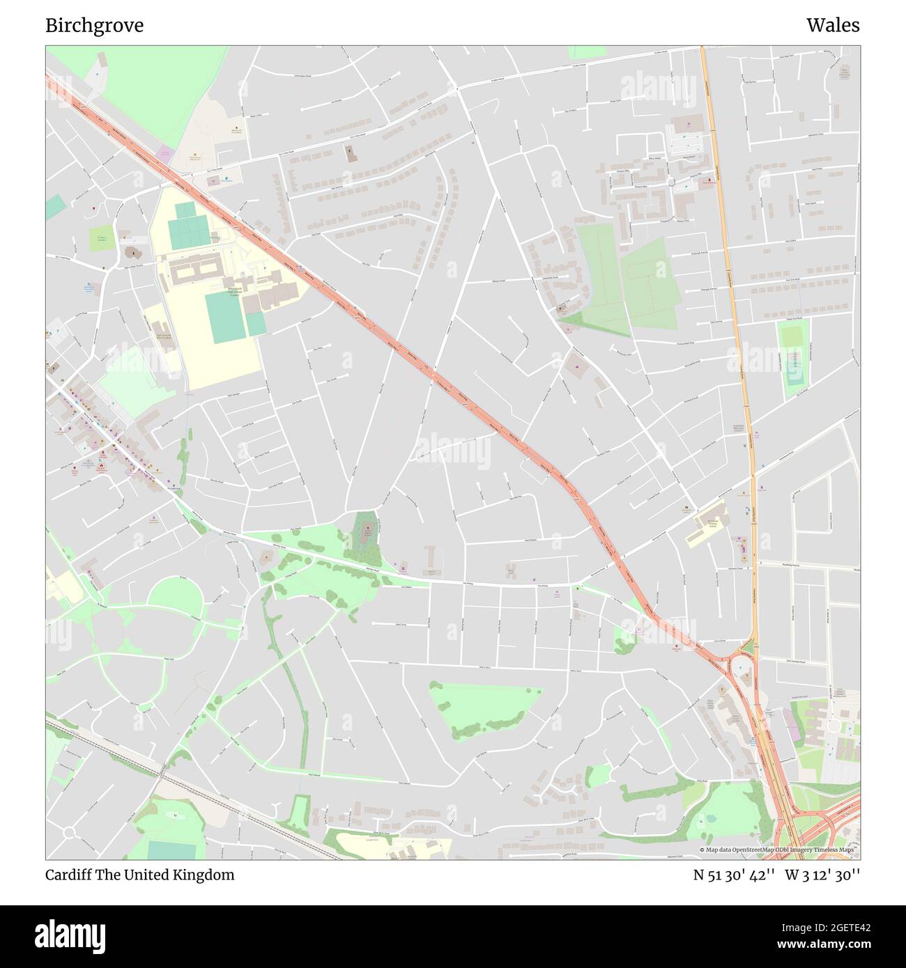 Cardiff Wales Map High Resolution Stock Photography and Images - Alamy