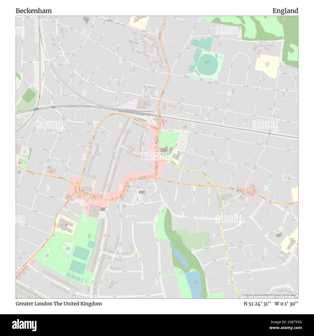 Map Of Beckenham High Resolution Stock Photography and Images - Alamy