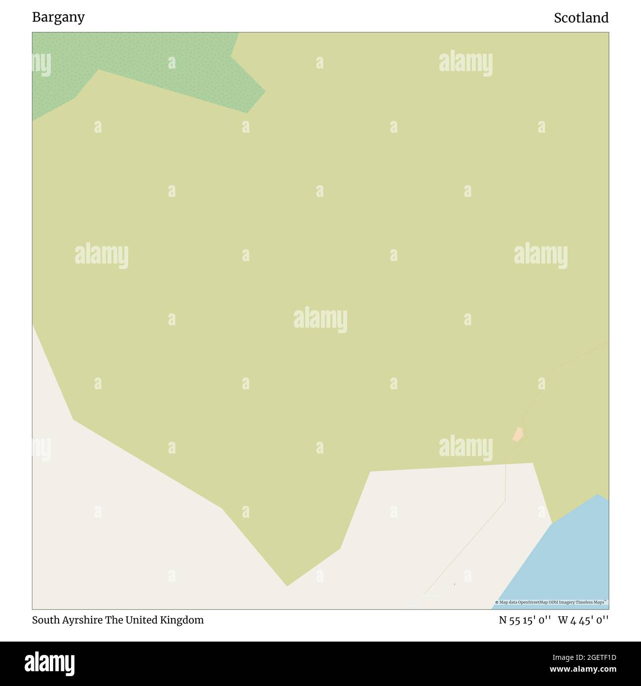 Map of south ayrshire hi-res stock photography and images - Alamy