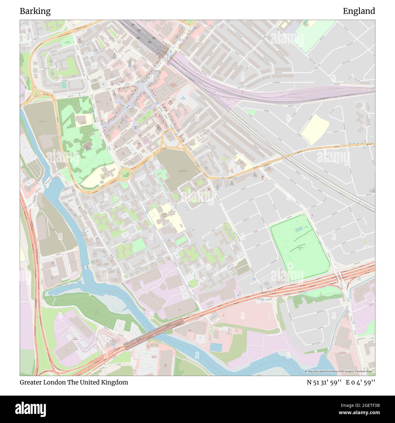 Map of barking hi-res stock photography and images - Alamy