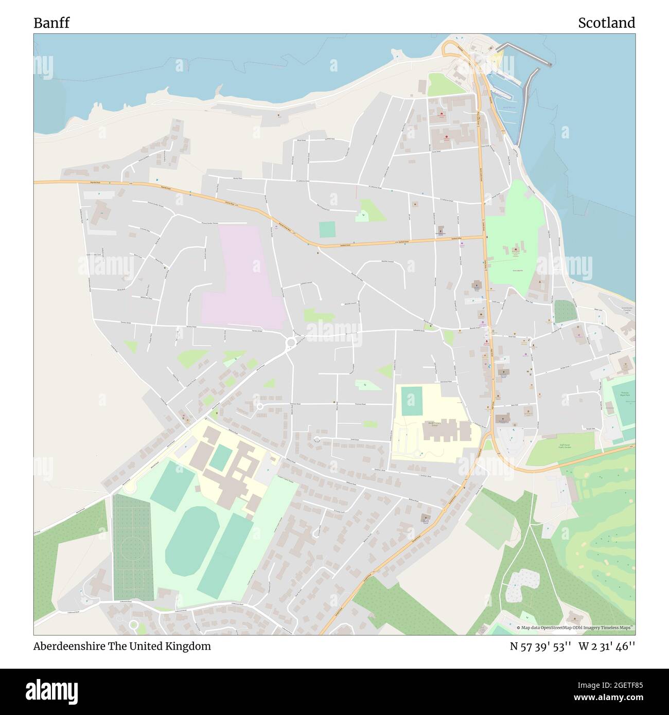 Map of banff hi-res stock photography and images - Alamy