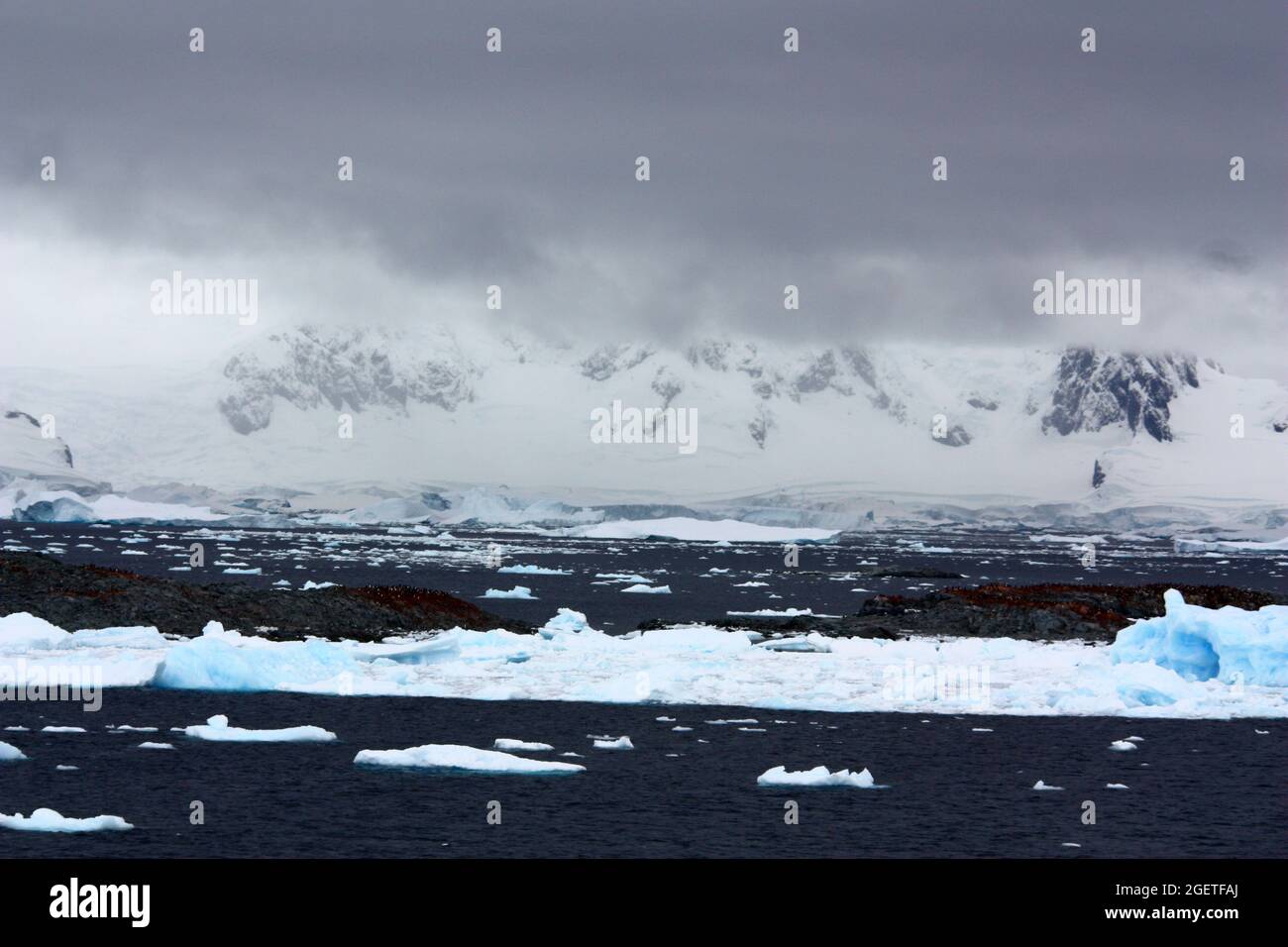 Coastal landscape on the coast of Fish Islands, Antarctica Stock Photo ...