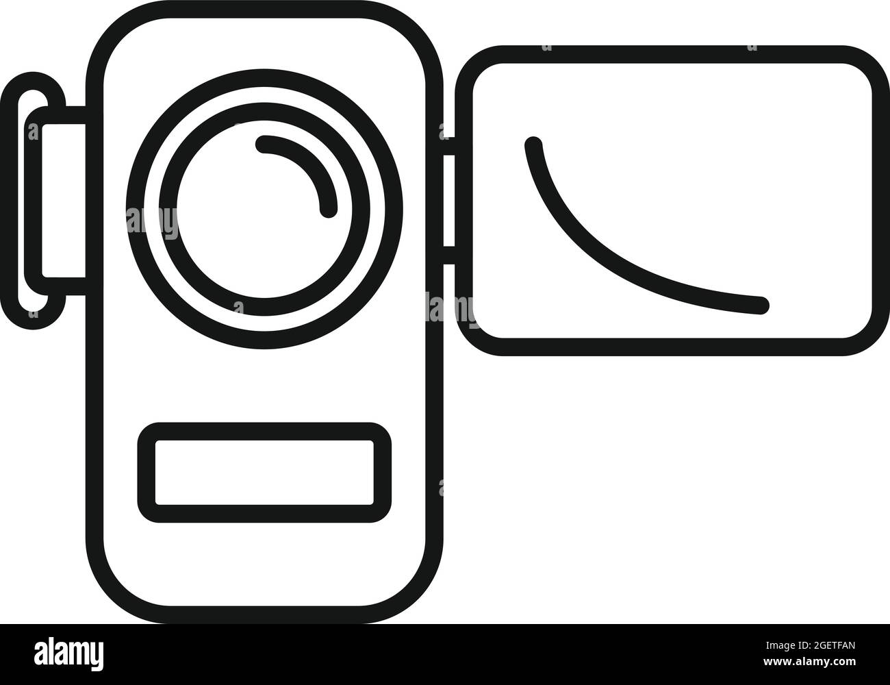 Video camera icon outline vector. Film movie Stock Vector Image & Art ...