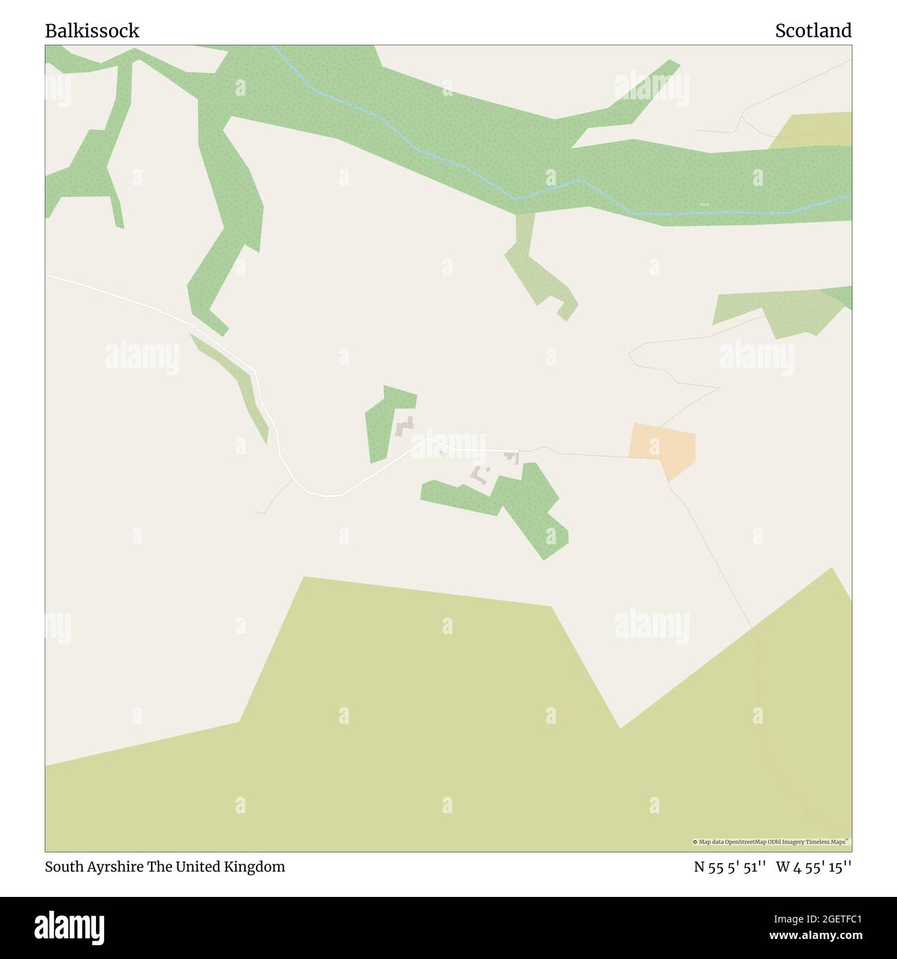 Map of south ayrshire hi-res stock photography and images - Alamy