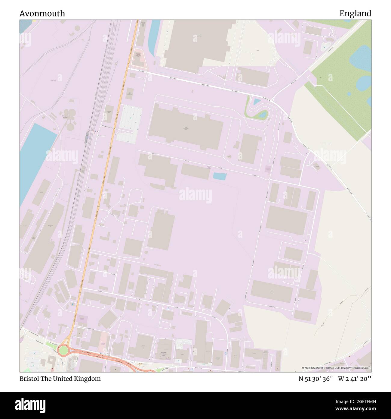 Map of avonmouth Cut Out Stock Images & Pictures - Alamy