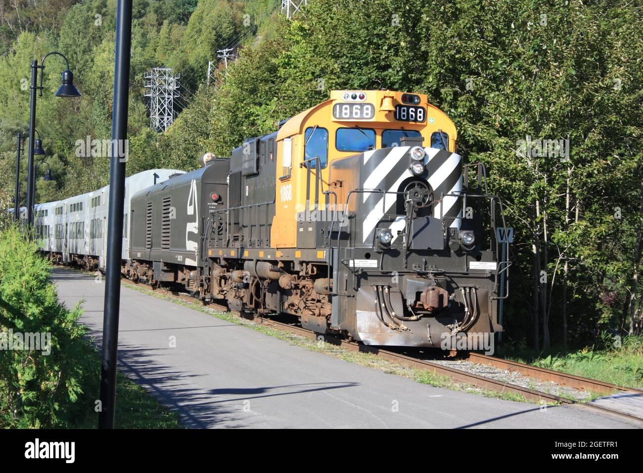 Canadian diesel locomotive Stock Photo - Alamy