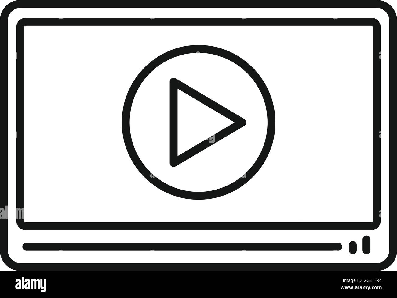 Video Play Icon Vector