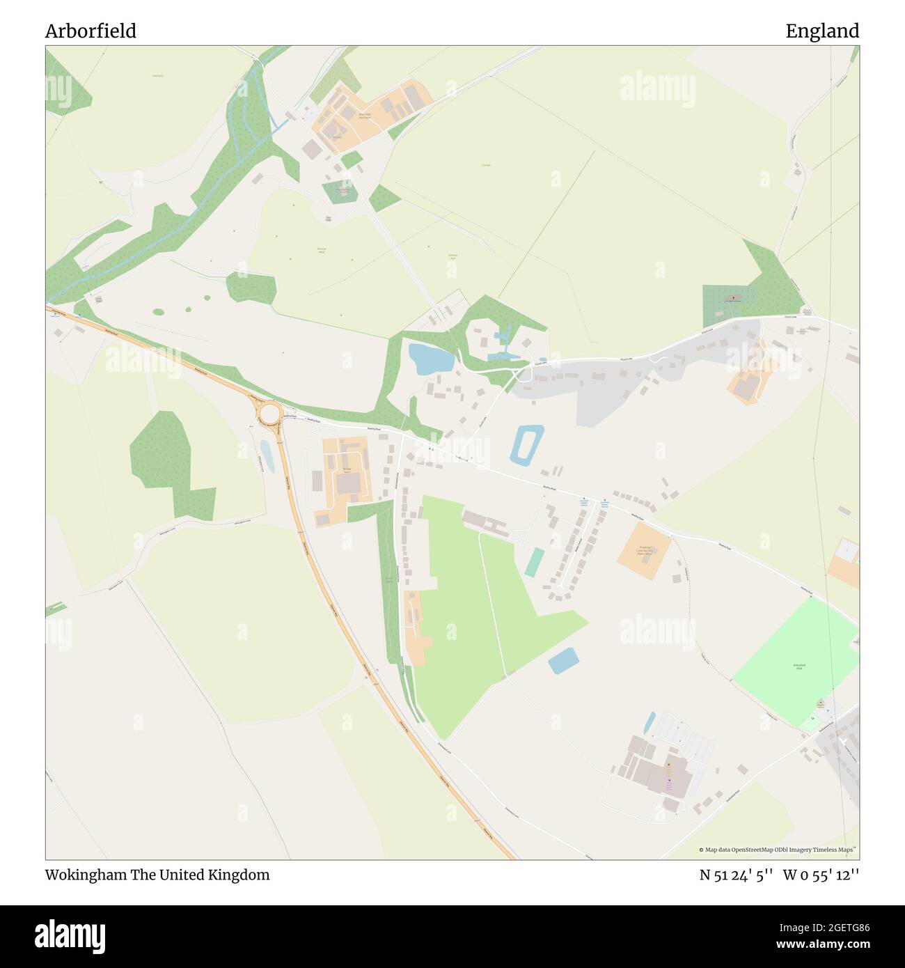 Arborfield map hi-res stock photography and images - Alamy