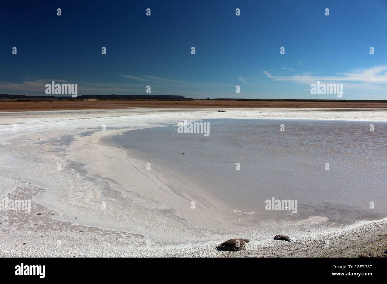 Salt lagoon at Guerrero Negro on Baja California Sur, Mexico Stock ...
