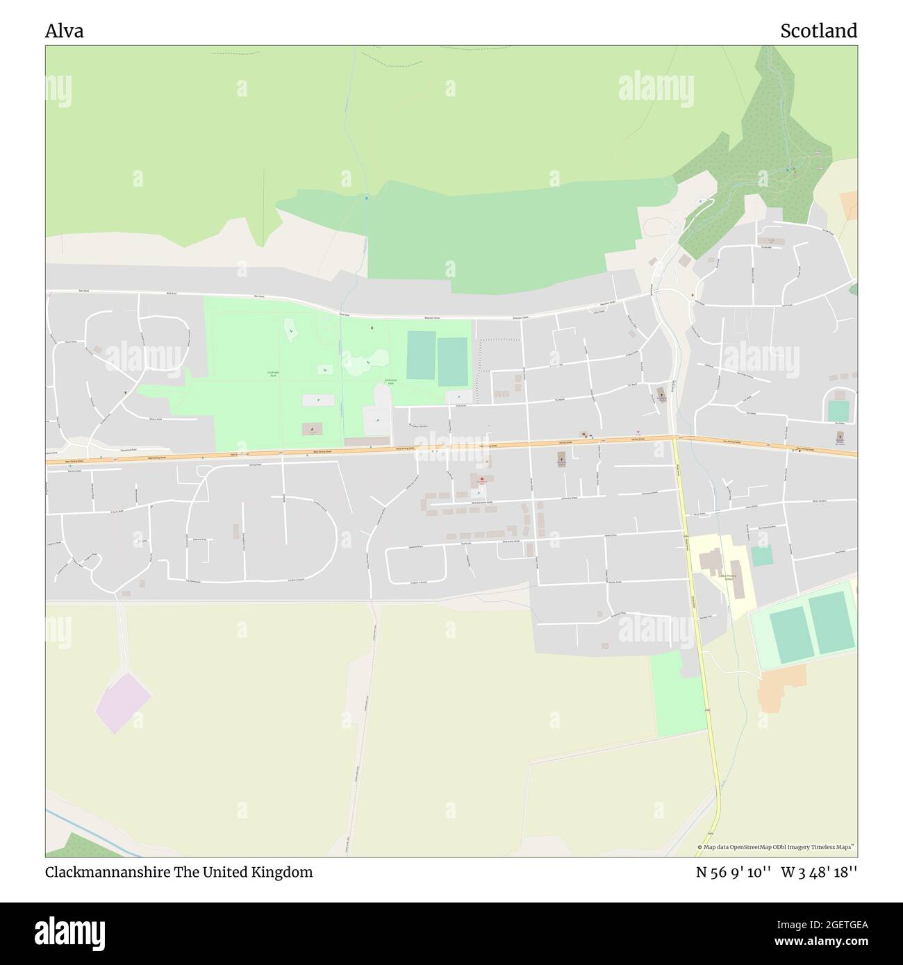 Map of alva hi-res stock photography and images - Alamy