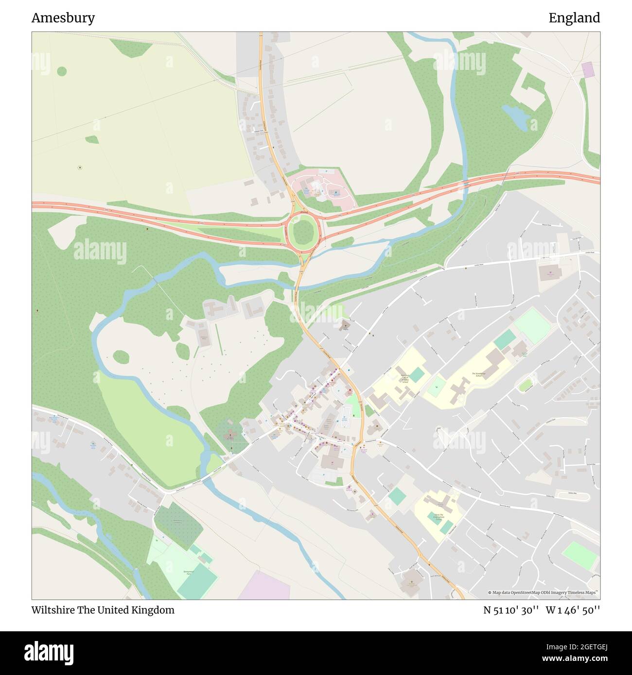 Map of amesbury hi-res stock photography and images - Alamy