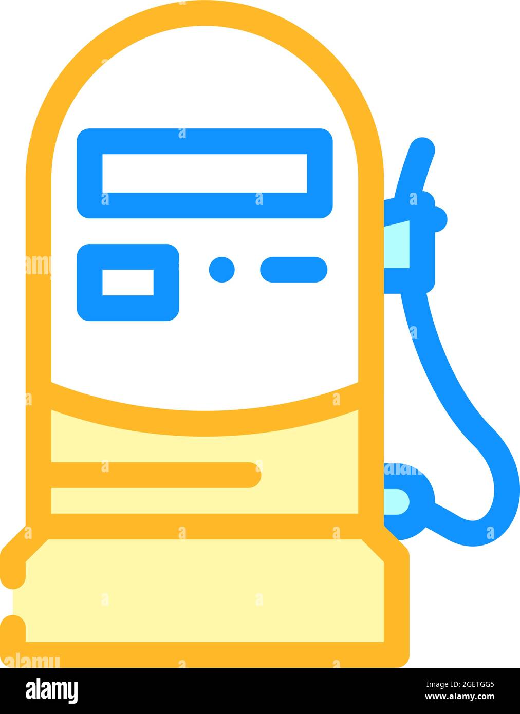 gas station vending machine color icon vector illustration Stock Vector ...