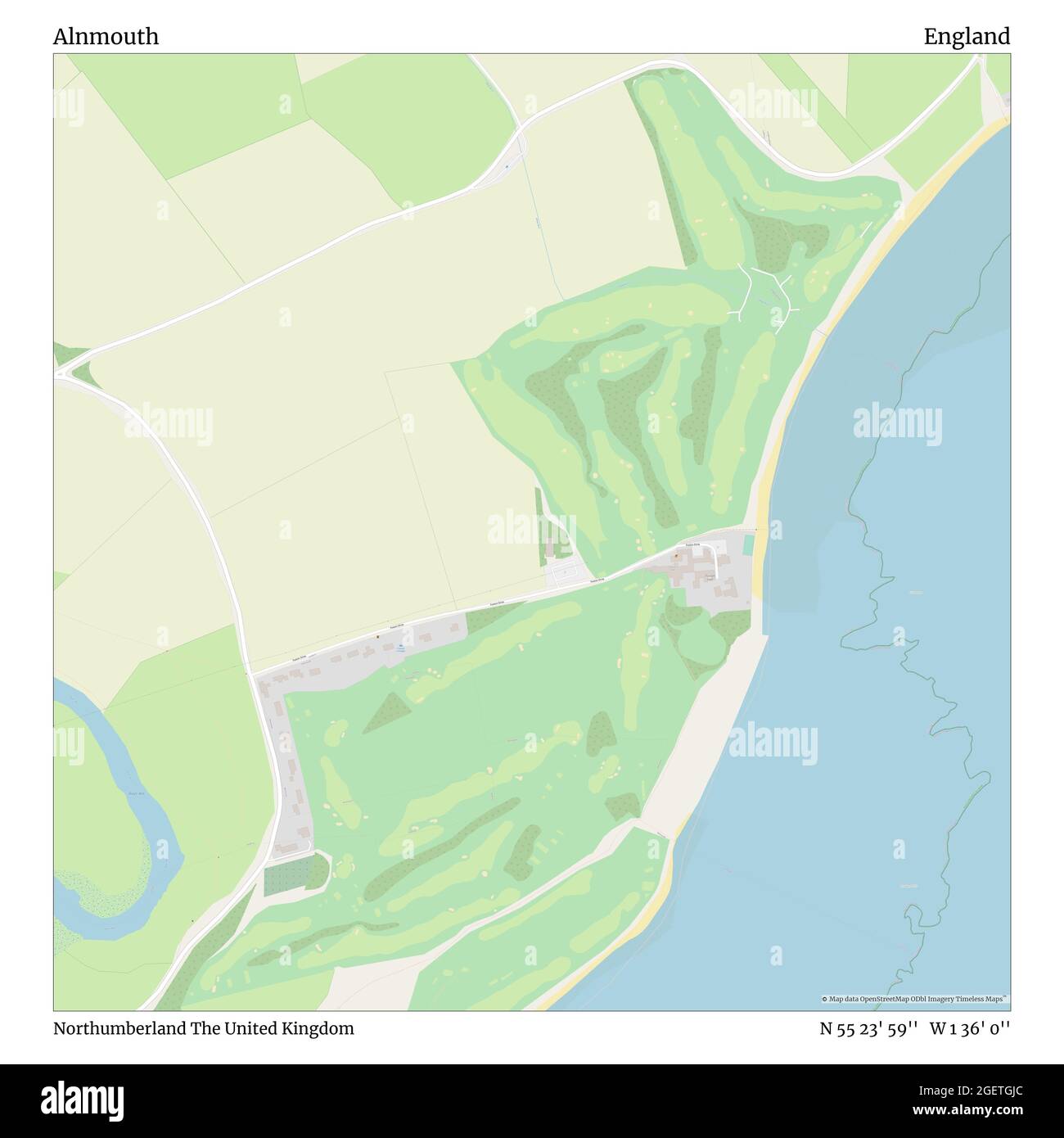 Alnmouth northumberland Cut Out Stock Images & Pictures - Alamy