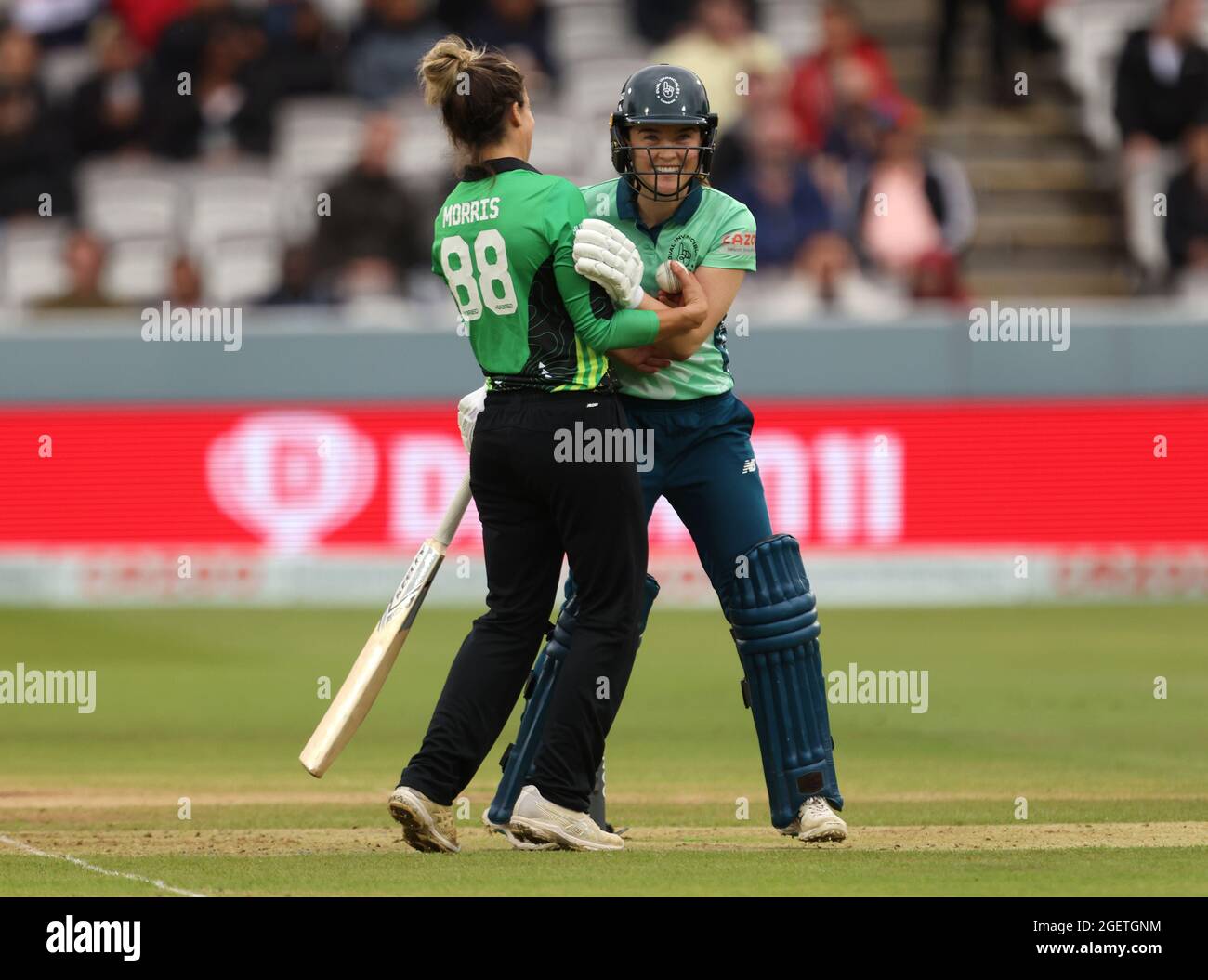 Southern Brave's Fi Morris embraces Oval Invincibles' Mady Villiers ...