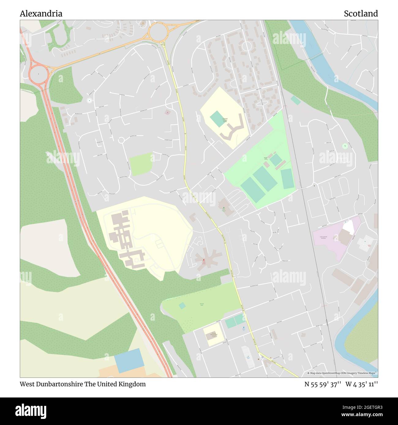 Alexandria map hi-res stock photography and images - Alamy