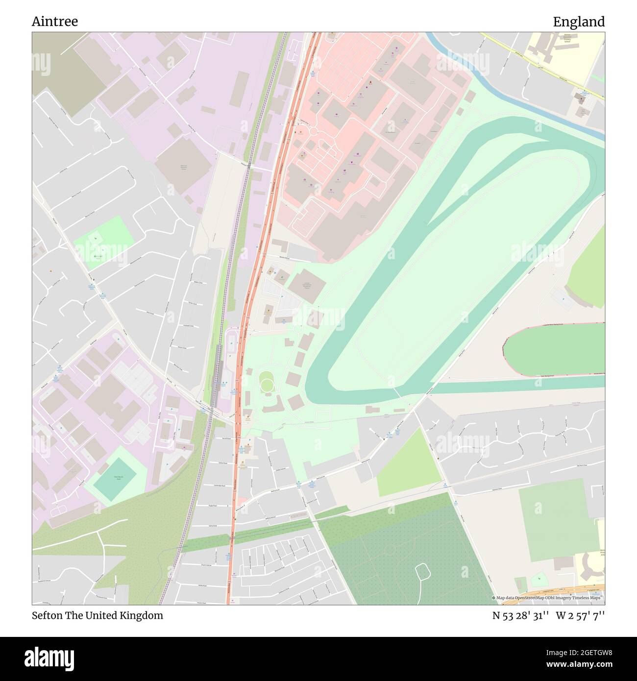 Map of aintree hi-res stock photography and images - Alamy