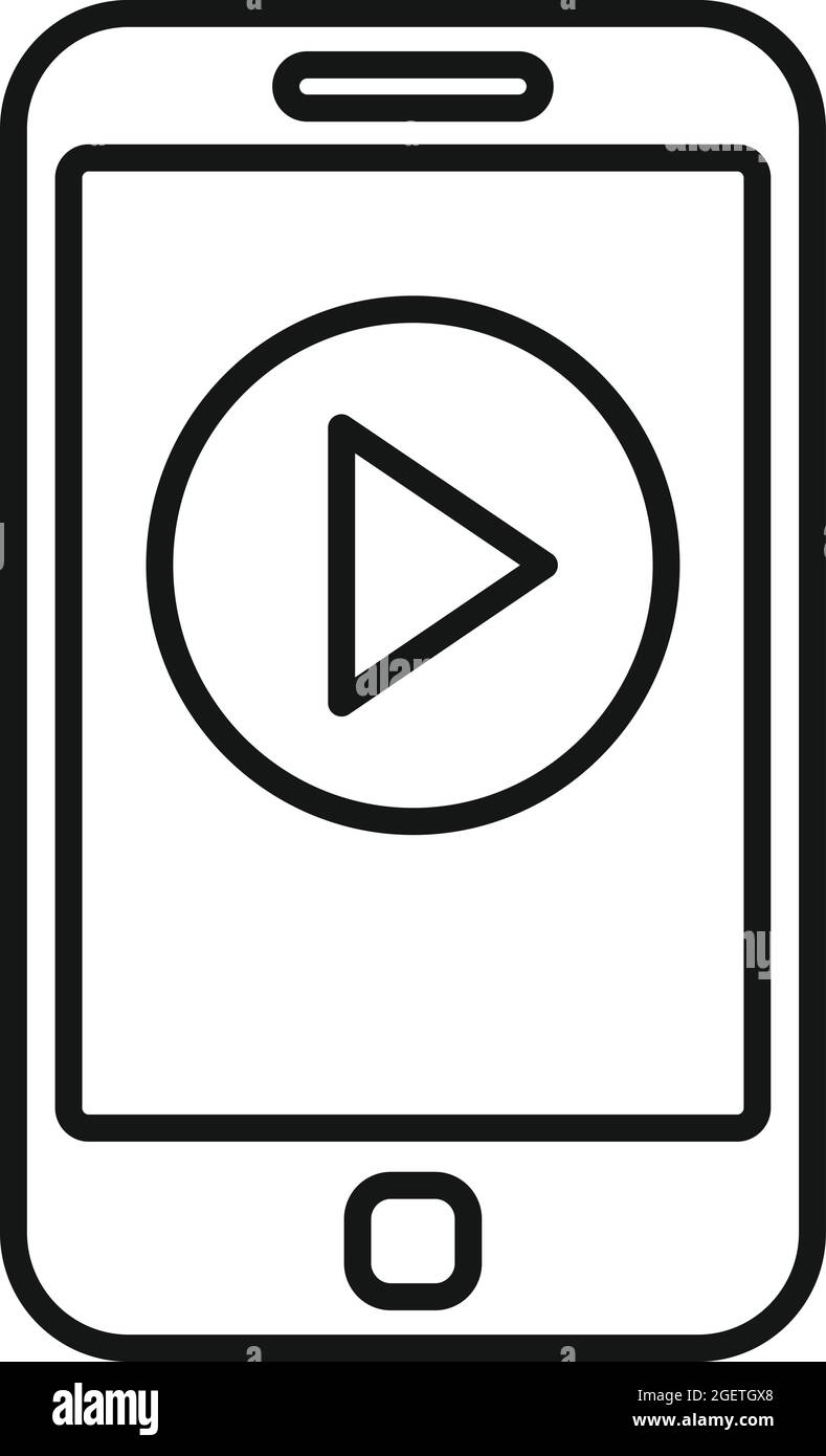 Black line mobile phone record hi-res stock photography and images - Alamy