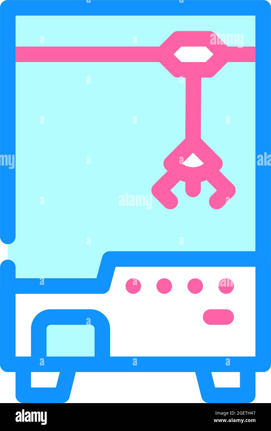 play toy machine with crane color icon vector illustration Stock Vector ...