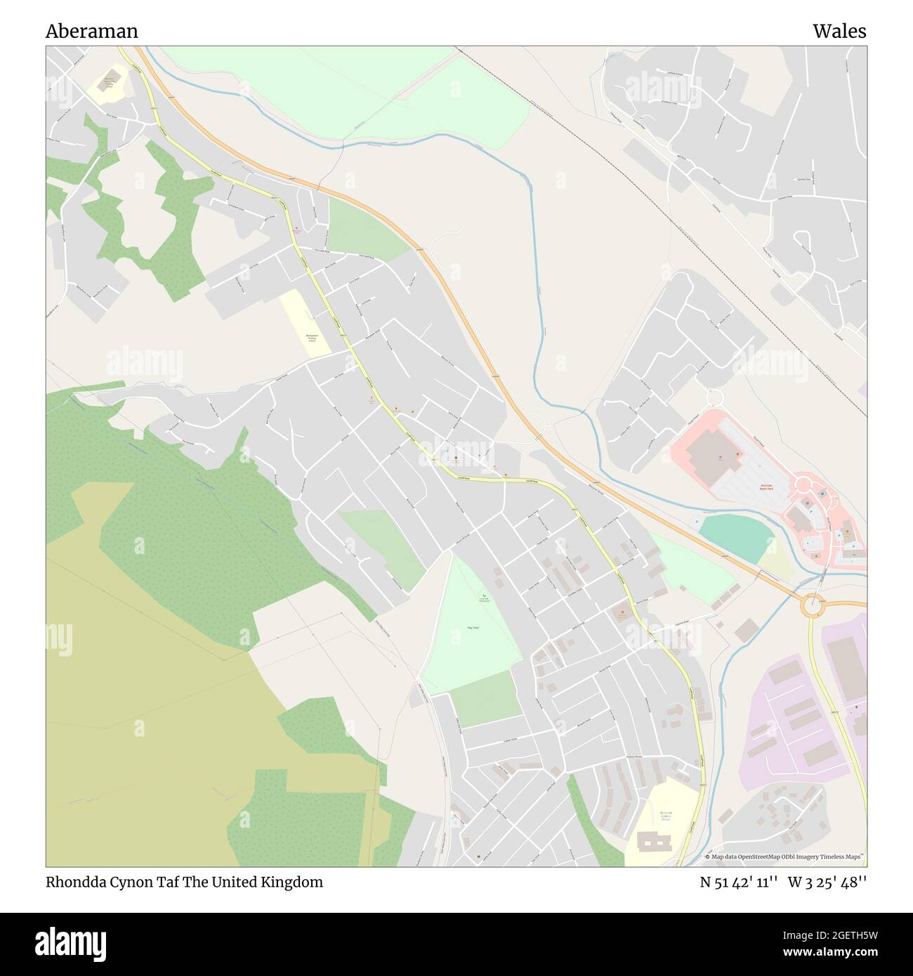 Rhondda cynon taf map hi-res stock photography and images - Alamy