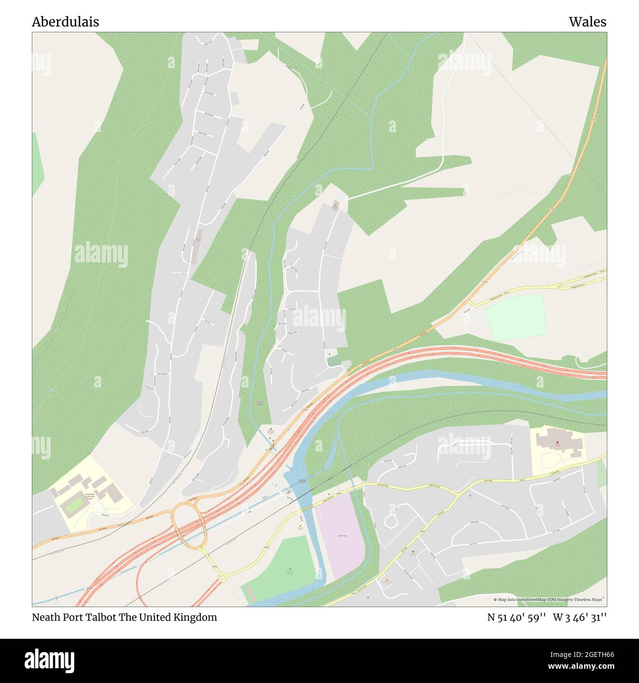 Map of port talbot Cut Out Stock Images & Pictures - Alamy