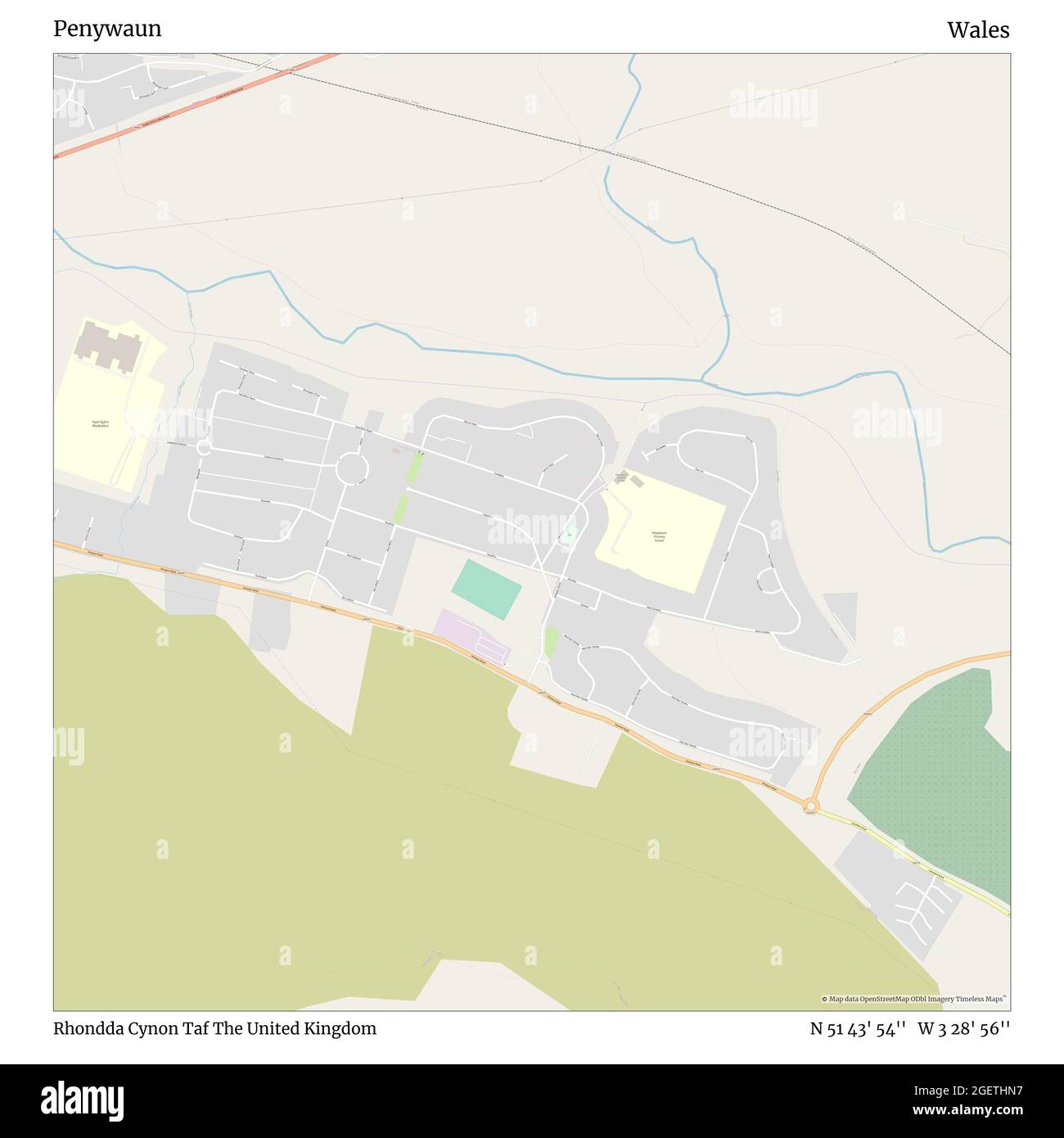 Map of rhondda hi-res stock photography and images - Alamy