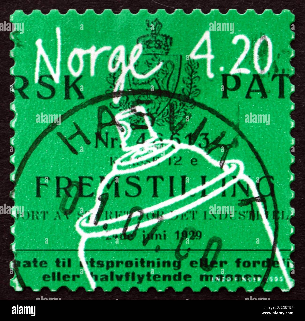 NORWAY - CIRCA 2003: a stamp printed in the Norway shows Aerosol ...