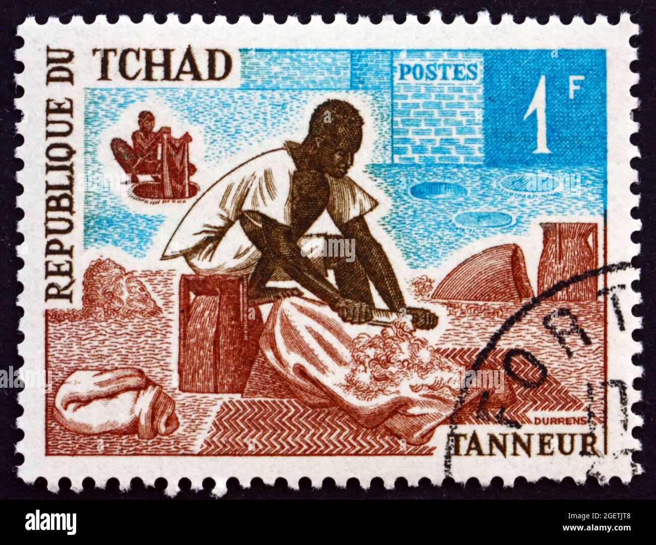 Stamp printed in chad shows hi-res stock photography and images - Alamy