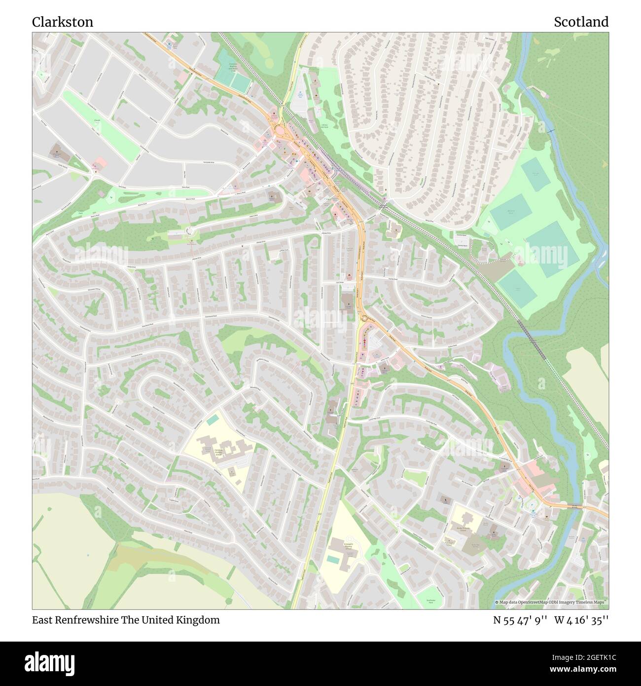 Clarkston map Cut Out Stock Images & Pictures - Alamy