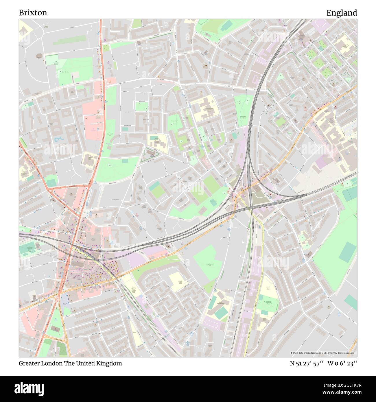 Brixton london map hi-res stock photography and images - Alamy