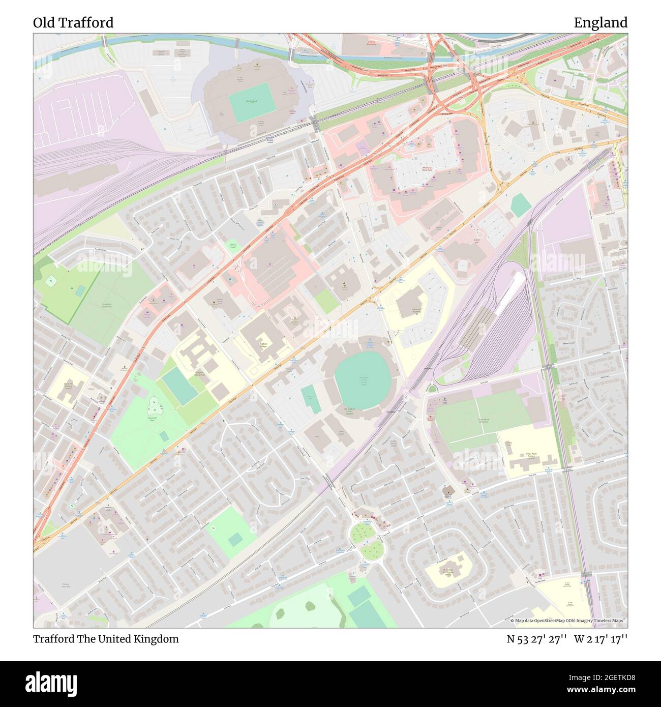 Old Trafford England Map