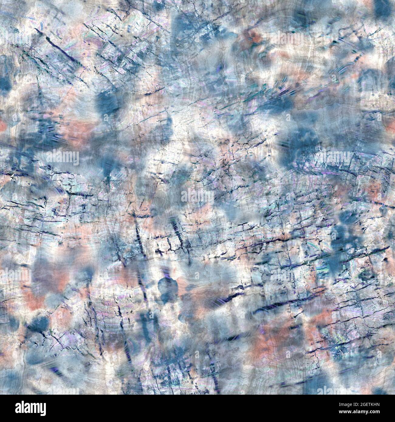 Seamless highly textured intricate and ornate pattern in navy blue ...