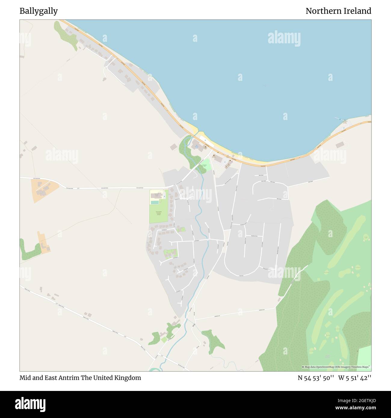 Ballygally, Mid and East Antrim, United Kingdom, Northern Ireland, N 54 ...
