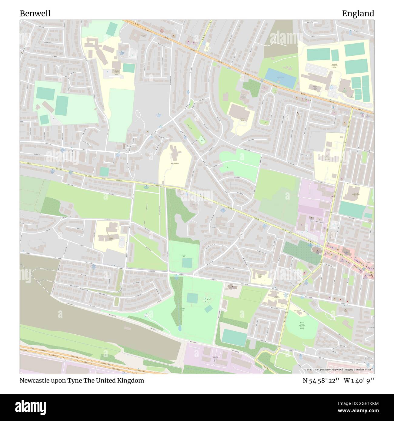 Map of newcastle upon tyne hi-res stock photography and images - Alamy