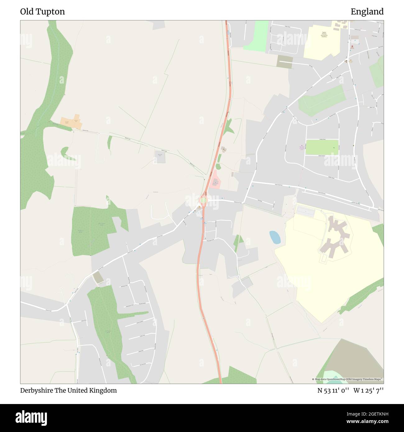 Old map of derbyshire hi-res stock photography and images - Alamy
