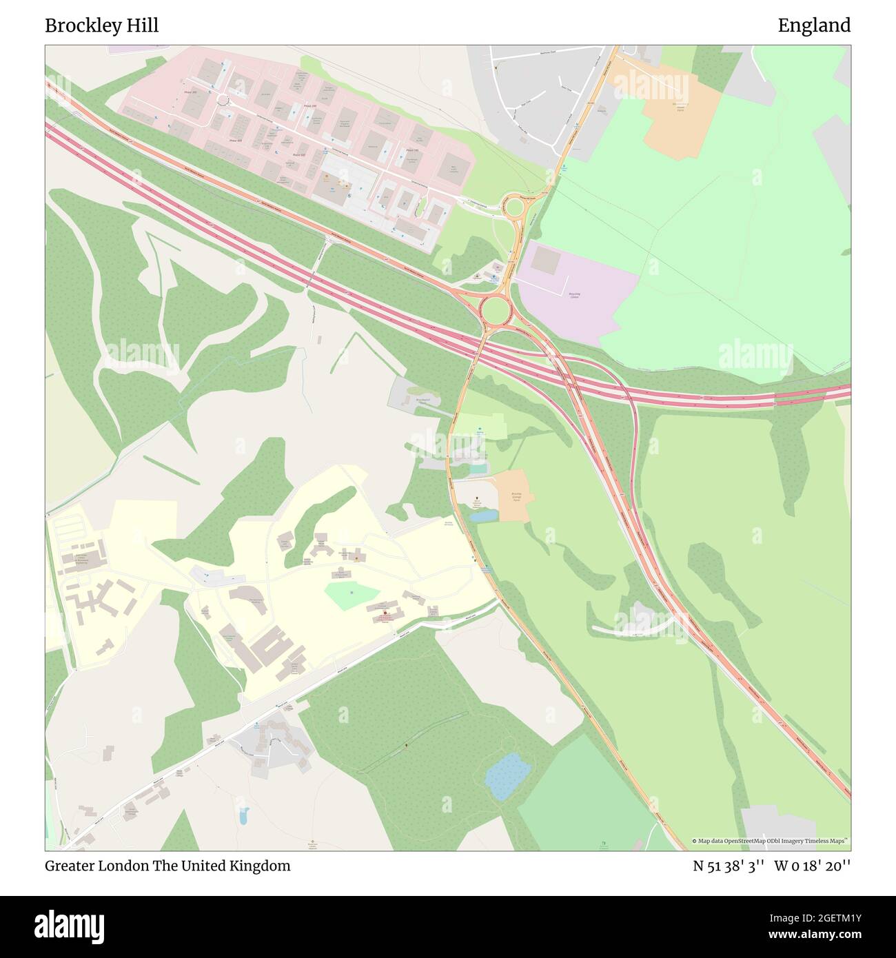 Brockley london map hi-res stock photography and images - Alamy