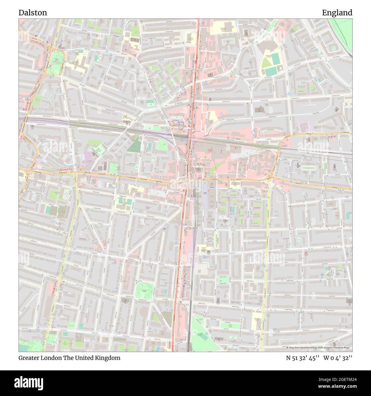 Dalston road map hi-res stock photography and images - Alamy