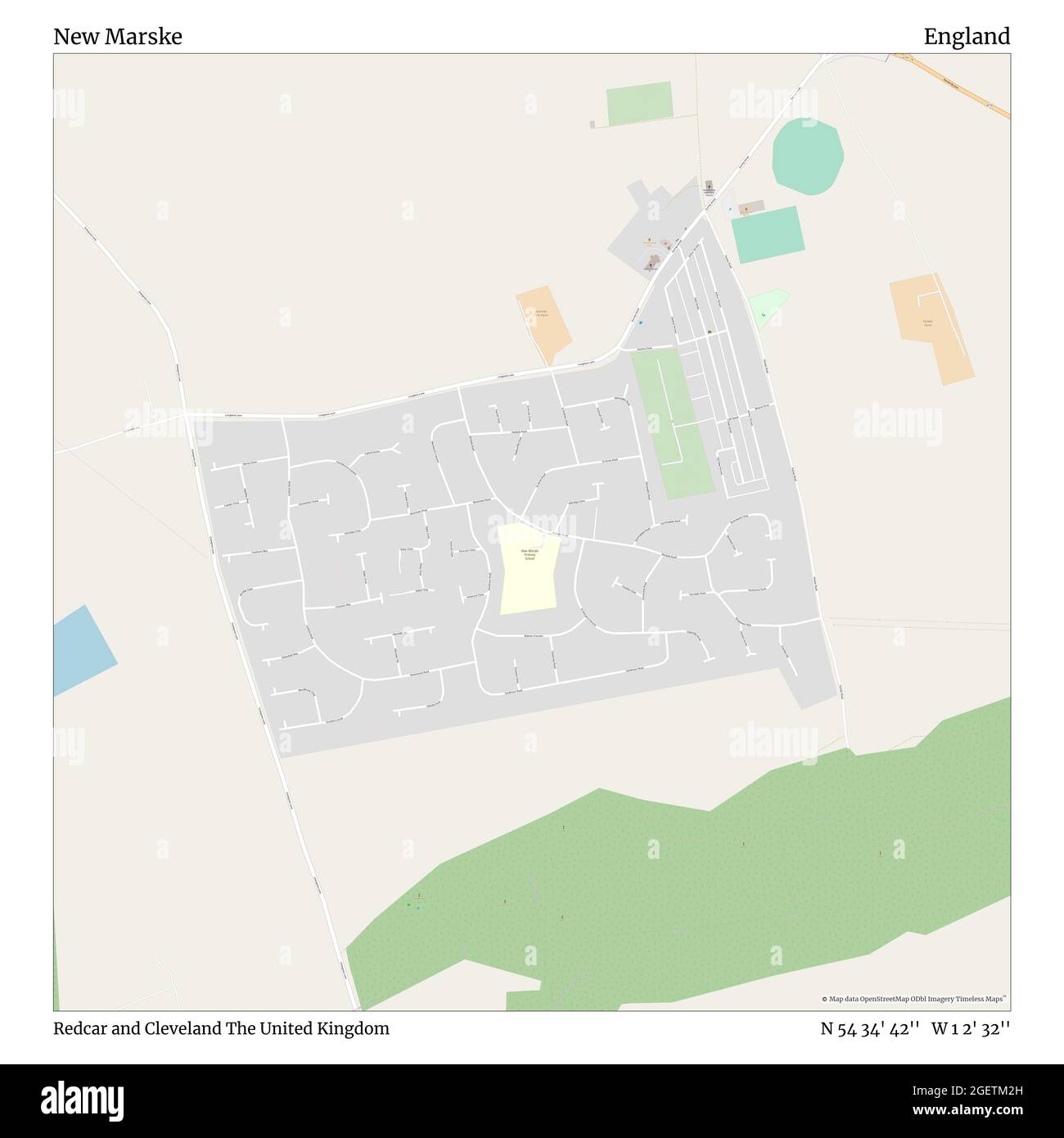 New Marske, Redcar and Cleveland, United Kingdom, England, N 54 34' 42 ...