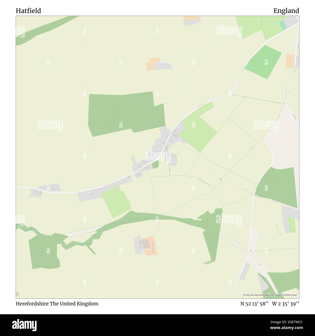 Map of hatfield hi-res stock photography and images - Alamy