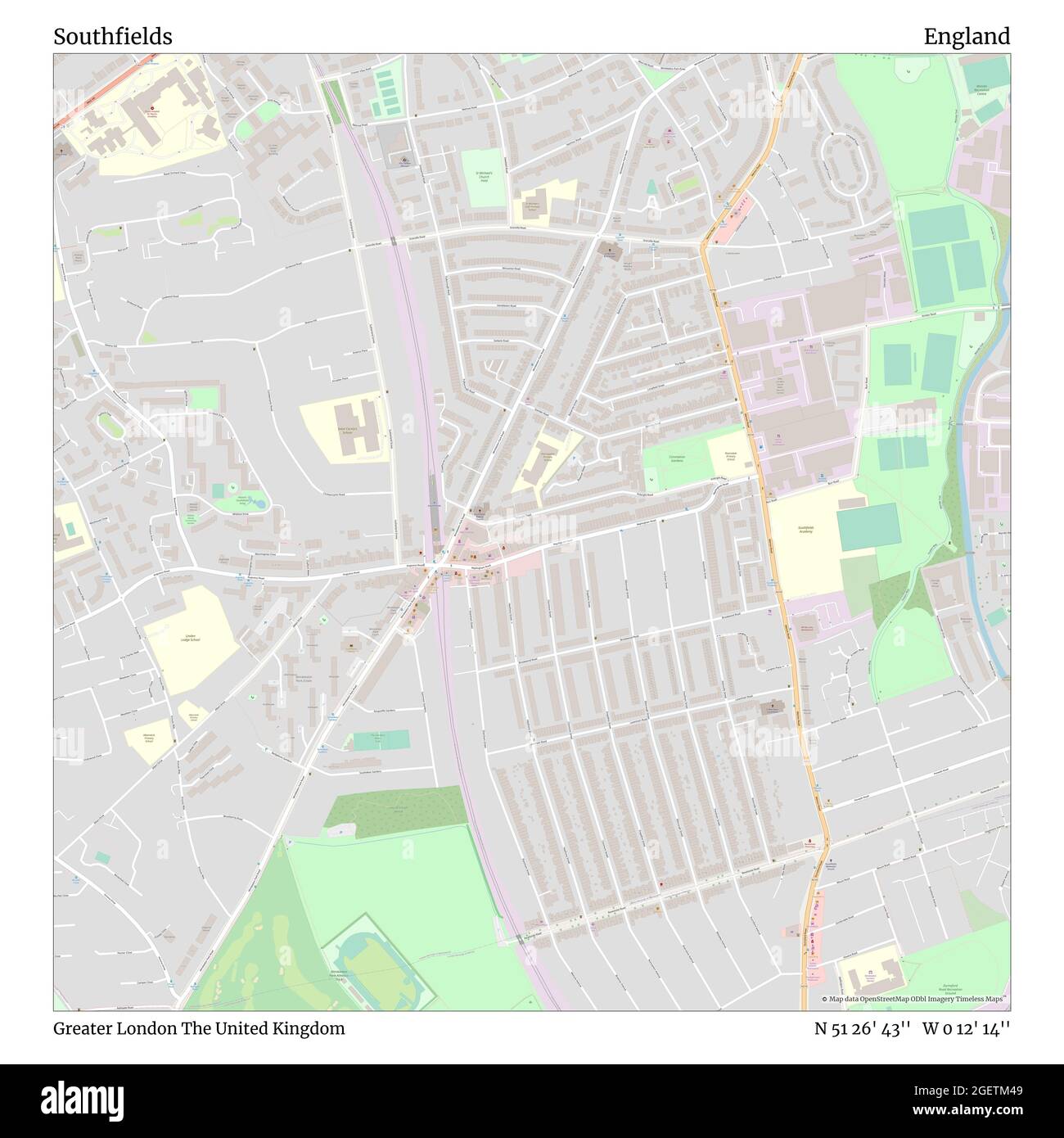 Southfields map hi-res stock photography and images - Alamy