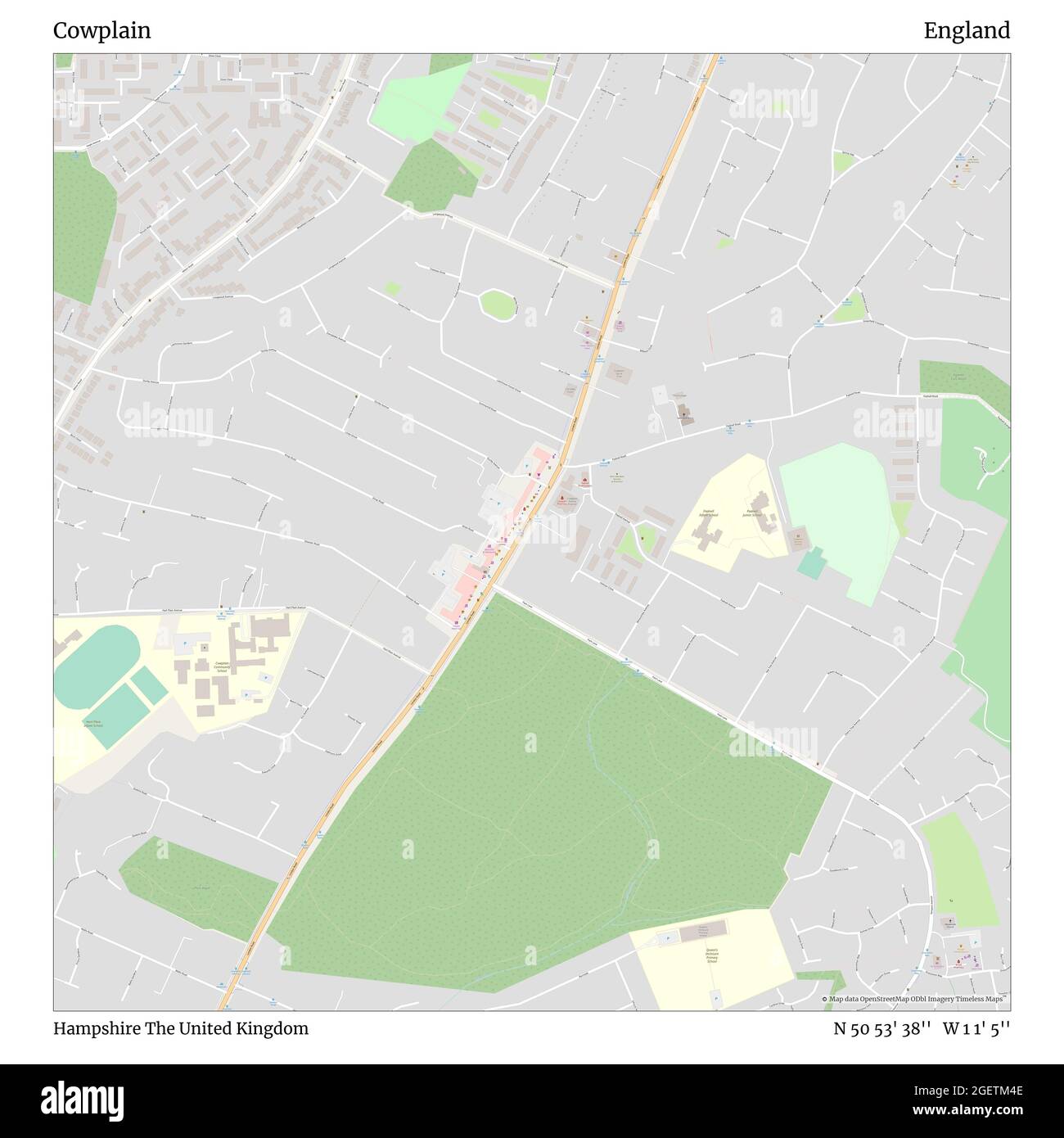 Map of cowplain Cut Out Stock Images & Pictures - Alamy