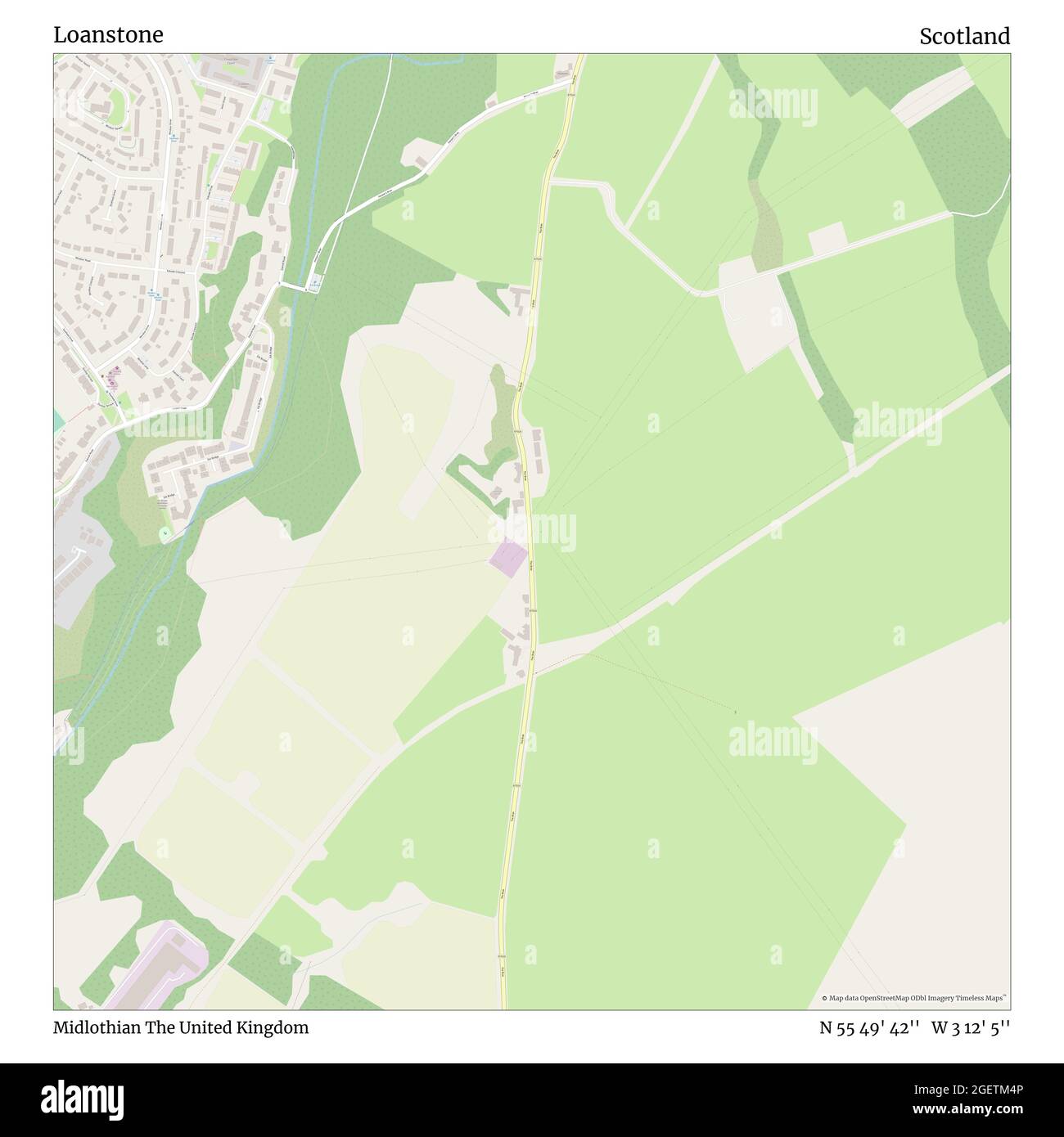 Map Of Midlothian High Resolution Stock Photography and Images - Alamy