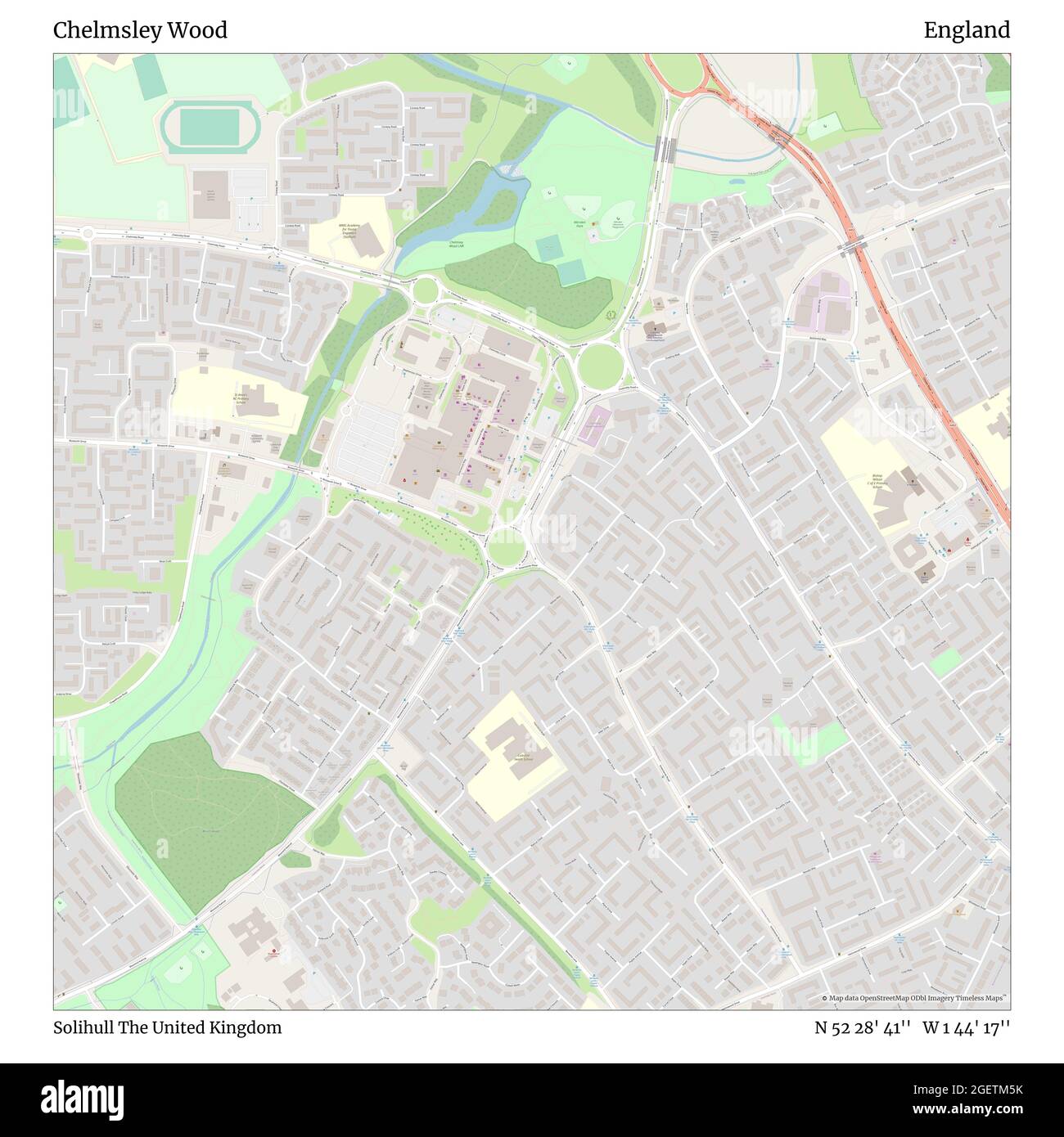 Solihull map Cut Out Stock Images & Pictures - Alamy