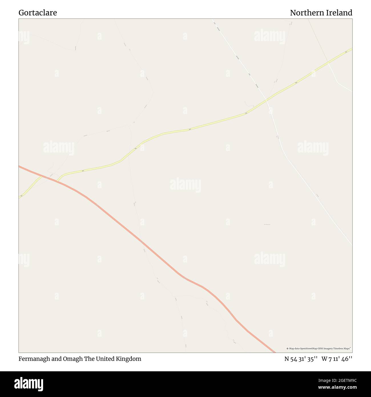 Map of omagh hi-res stock photography and images - Alamy